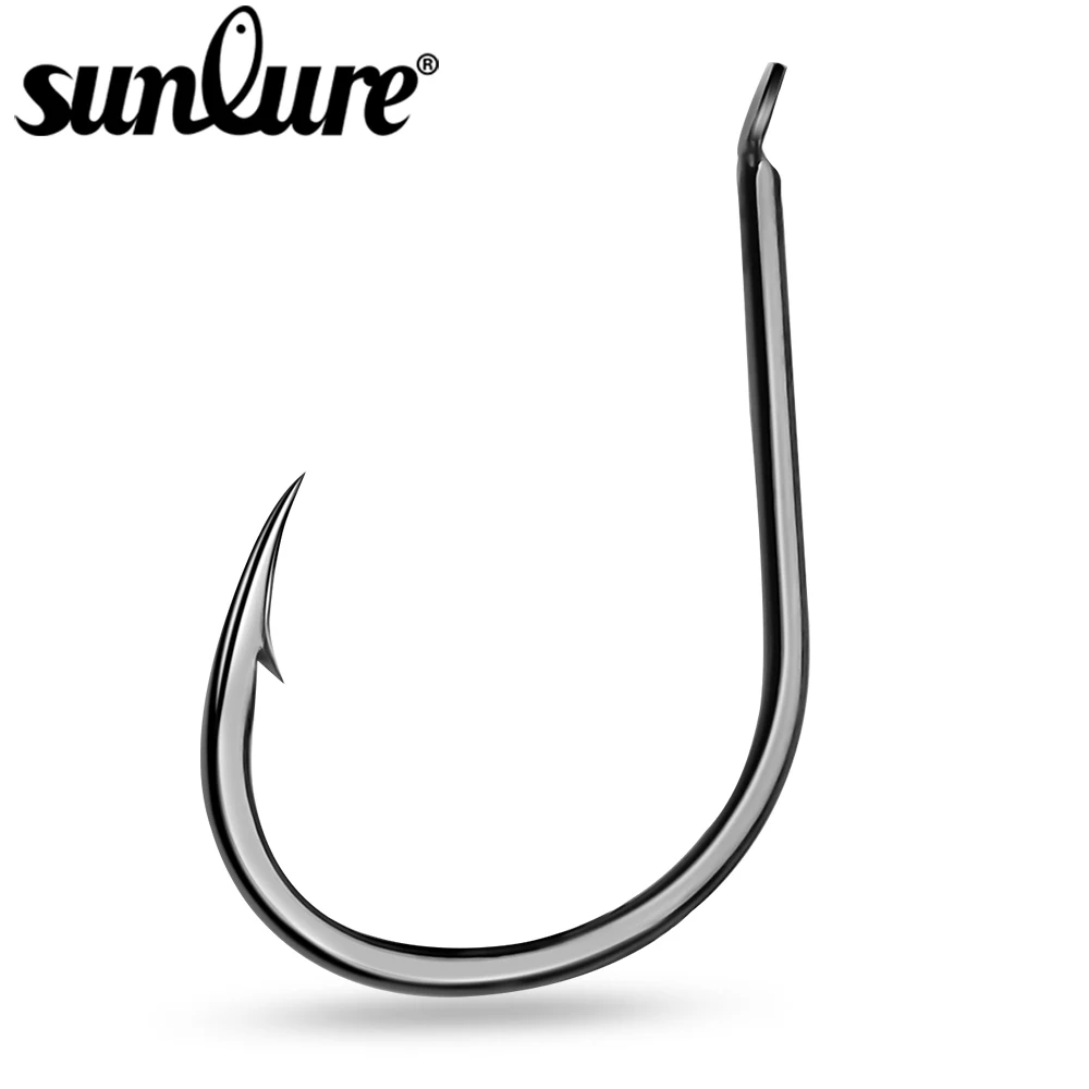 Sunlure-100pcs-box-Iseama-Fishhooks-3-15-Single-Hooks-High-Qulity ...