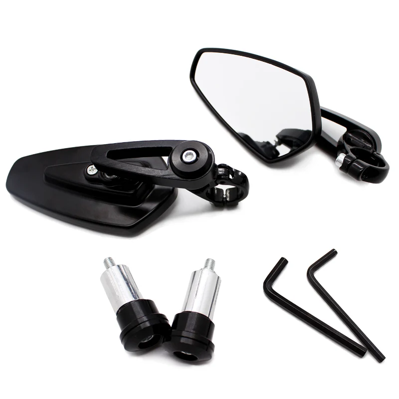 7-8-22mm-Motorcycle-HandleBar-End-Mirrors-Folding-Handle-Bar-Folding ...