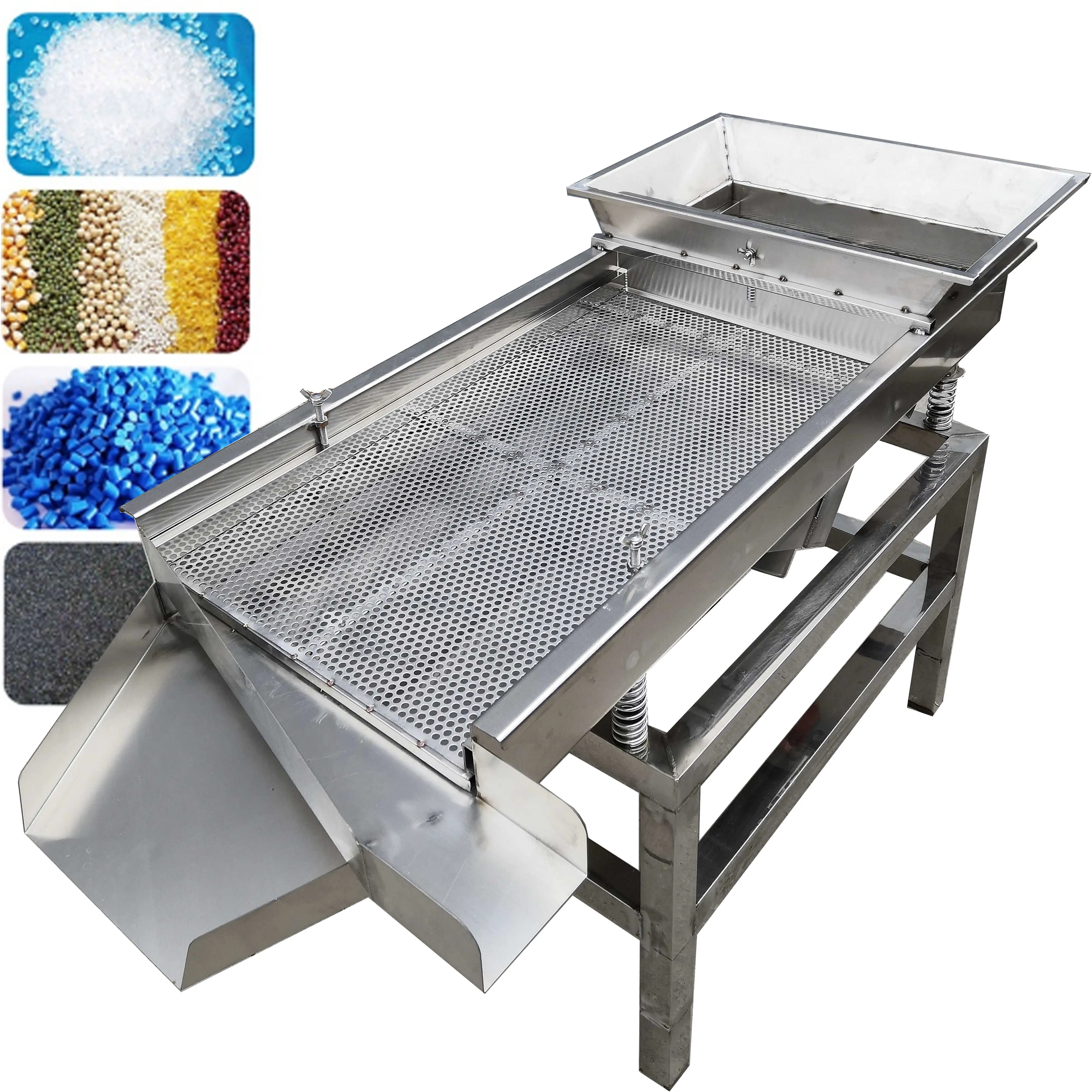 Machine à tamis vibrant linéaire pour le tamisage des vis sans fin ...