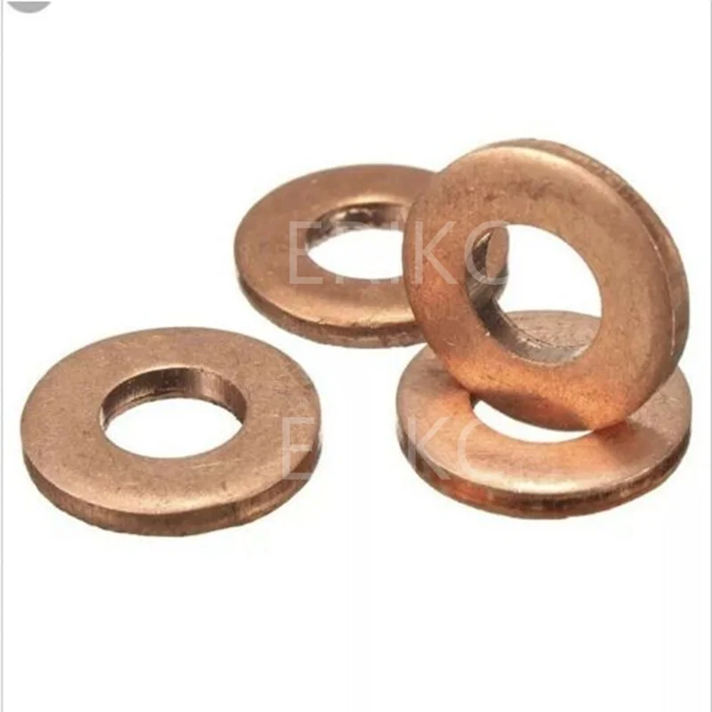 10 pieces/ lot COMMON RAIL DIESEL INJECTOR COPPER WASHER SEAL For ...
