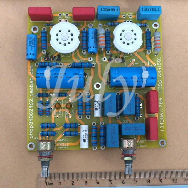 6N3 treble and bass tone board, a reasonably designed Baxandall type ...