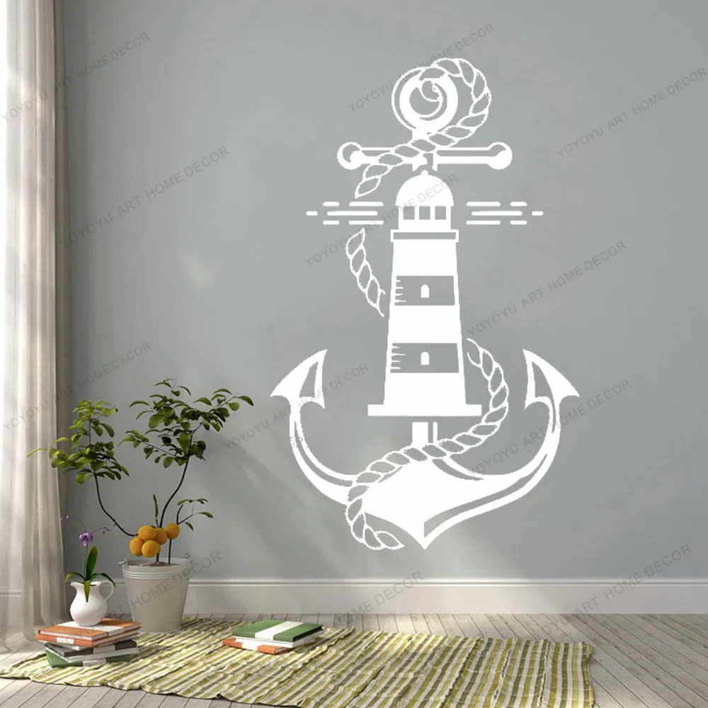 Les navires Anchor Wall Art Vinyl Autocollant Ocean Bateau Maritime ...
