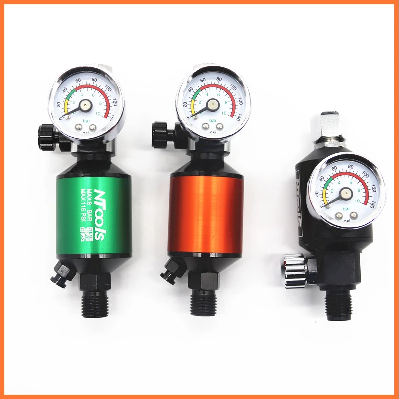 Luft-Regler-mit-Luftfilter-Spray-Gun-Air-Manometer-Luft-Spray-In-Line ...
