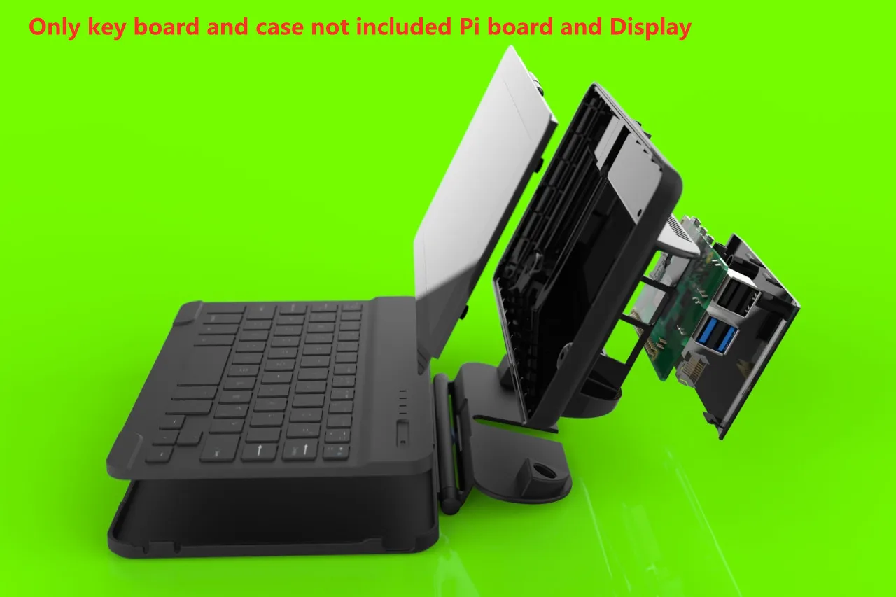 Raspberry-Pi-Offical-touchscreen-case-bracket-and-Bluetooth-Keyboard ...