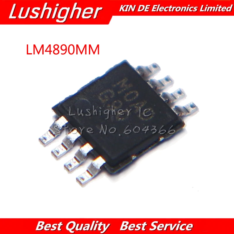 10PCS LM4890MM LM4890 LM4890MMX G90 MSOP8 LB4890 PT4890|Integrated ...
