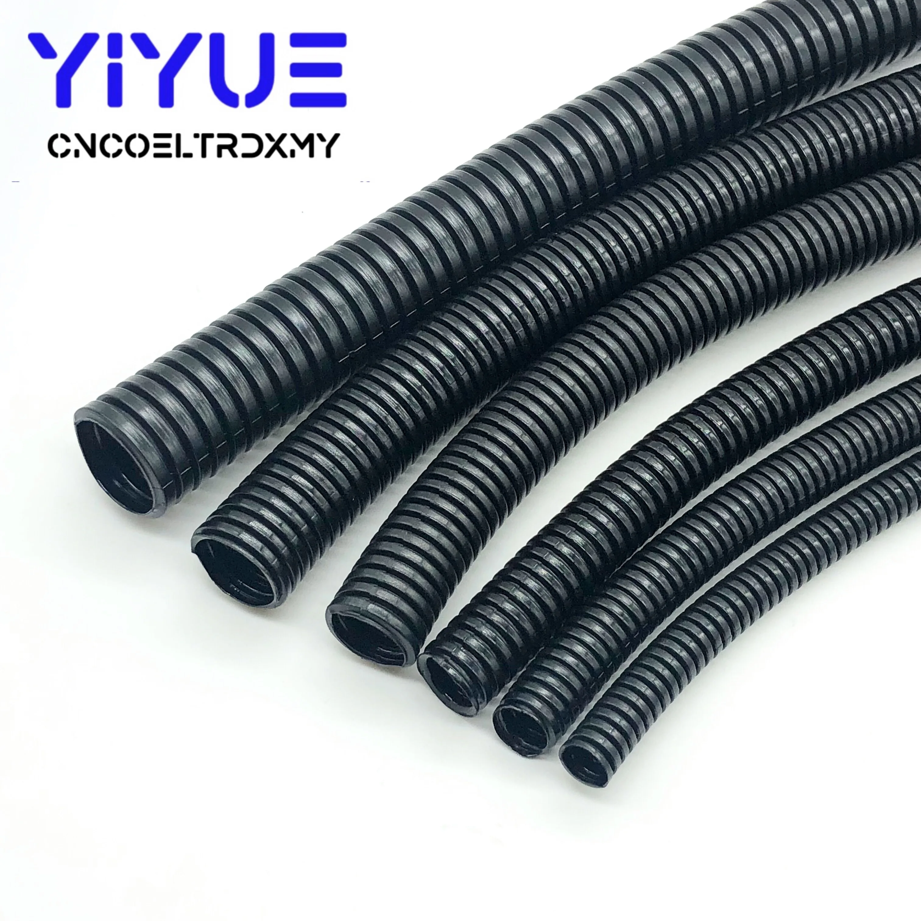 1M 6.5mm-20mm Corrugated tube auto car corrugated tube pipe insulation ...