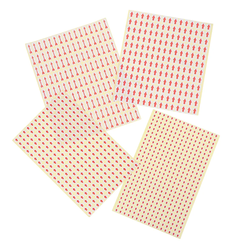 Generic 15sheet Self Adhesive Sticky Red Arrow Labels Removable Small ...