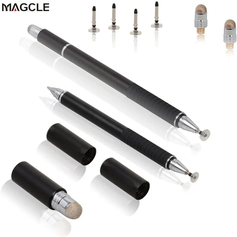 3-in-1-Fiber-Stylus-Pen-Drawing-Tablet-Pens-Capacitive-Screen-Touch ...