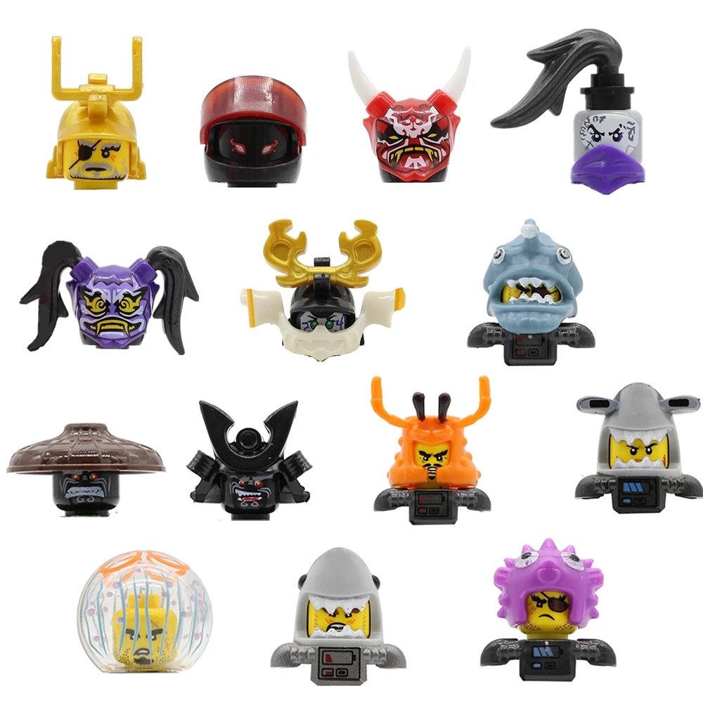 Feleph-Single-Cartoon-Figure-Shark-Army-Violet-Model-Building-Blocks ...