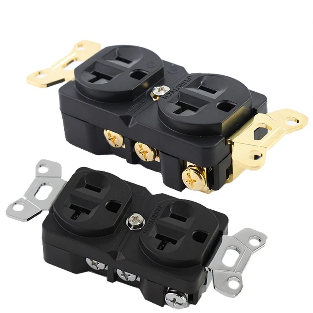 hifi-Furutech-Rhodium-plated-US-AC-Duplex-Receptacles-Wall-Outlet-Power ...