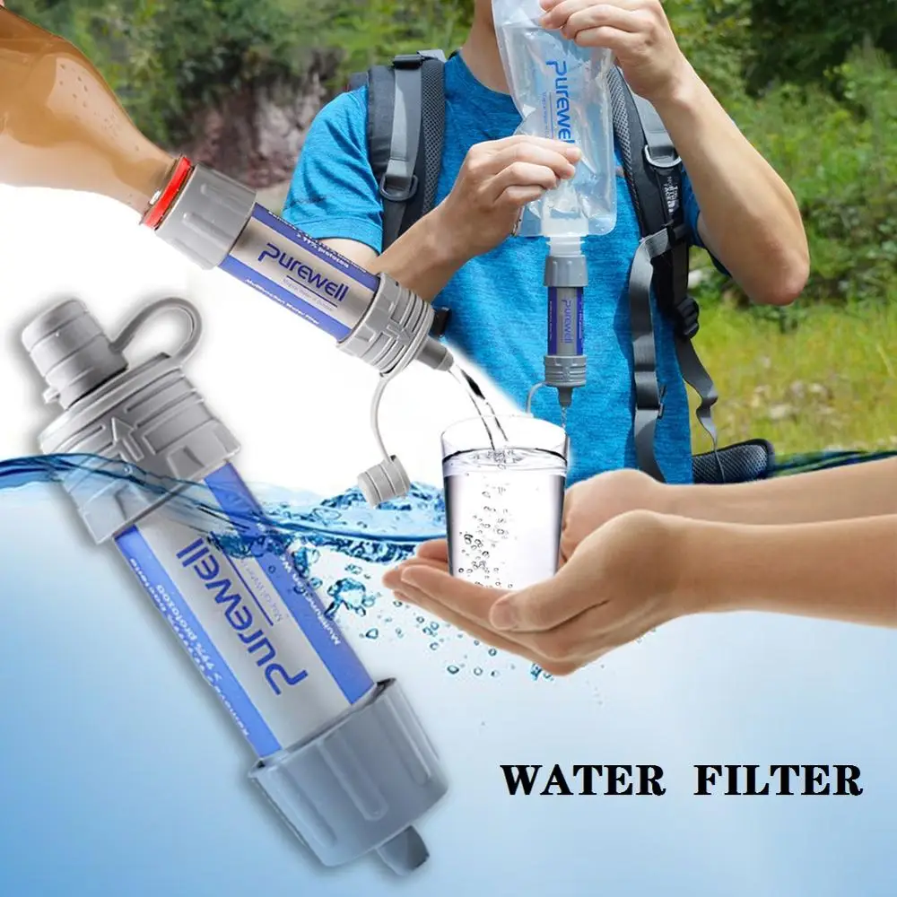 Outdoor Water Purifier Personal Emergency Water Filter Mini Portable ...
