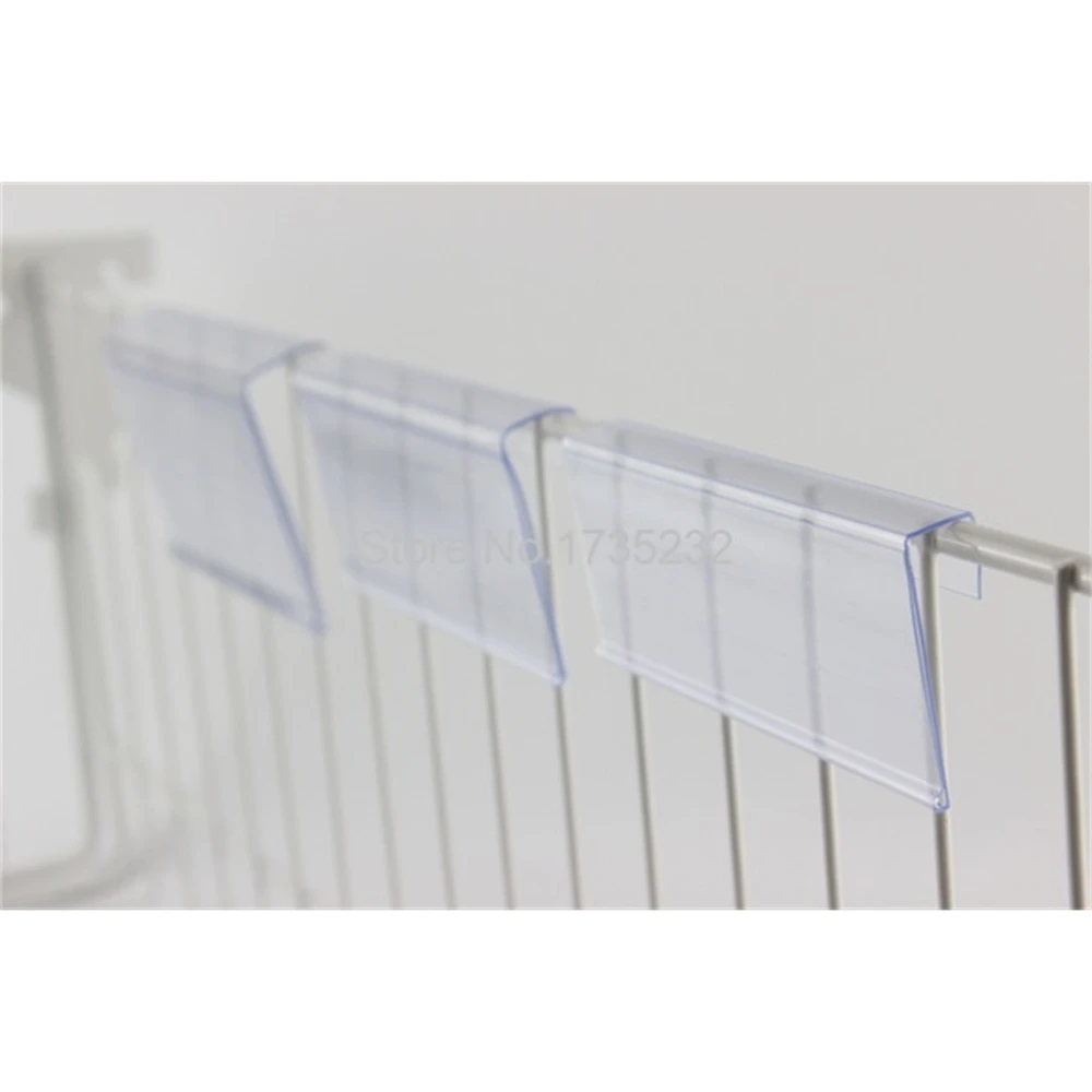 100-Pcs-Pop-Shelf-Tag-Clip-Card-Box-Label-Holder-Supermarket-Price-Tag ...