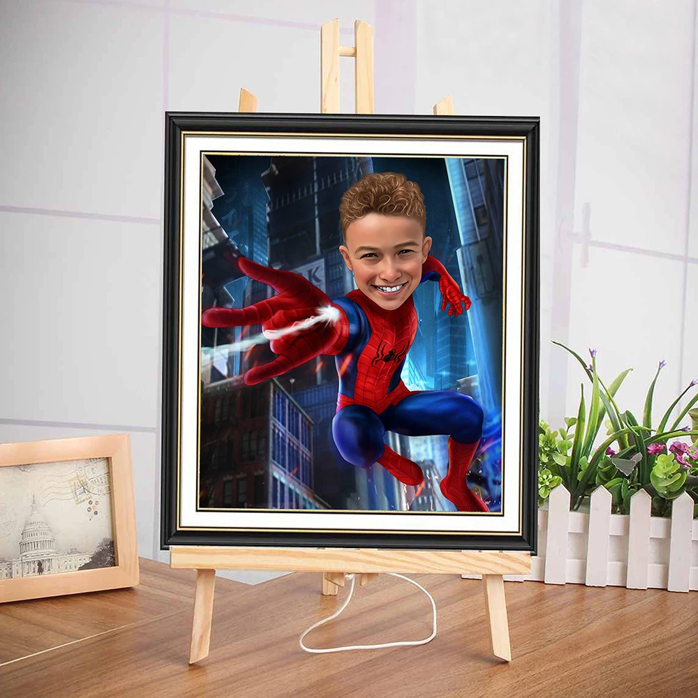 Framed Superhero Posters