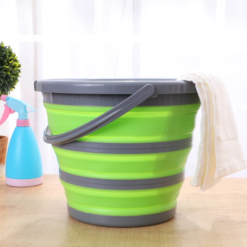 10L New Arrival Silicone Folding Bucket Large Capicity Save Space ...