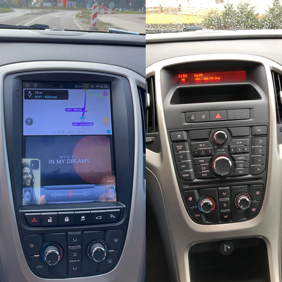 Tesla Style, Android 10 Car Radio,carplay For Opel Astra J With Cd300 ...