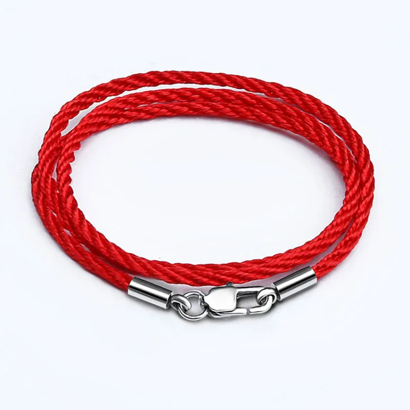 Braided-Long-Rope-Cotton-String-Cord-Chain-Stainless-Steel-Lobster ...