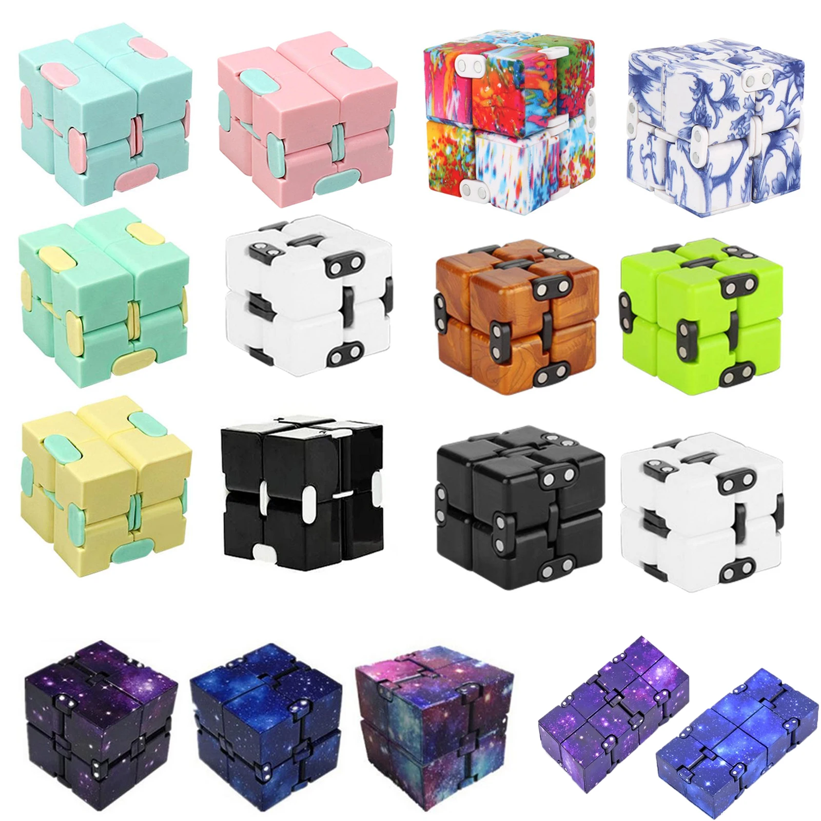Children Adult Decompression Toy Infinity Magic Cube Square Puzzle Toys Relieve Stress Funny ...