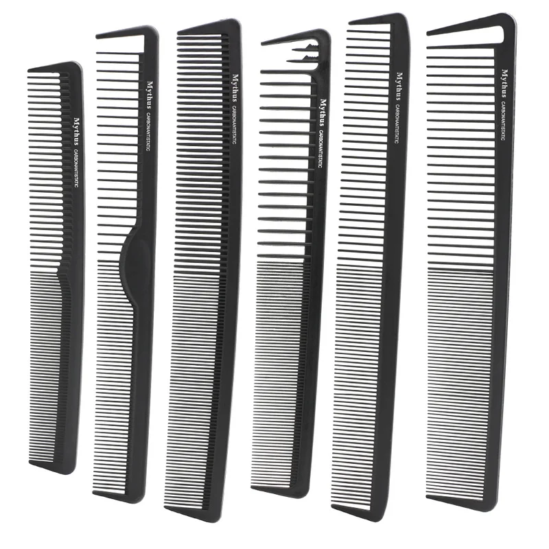 Friseursalon Friseur Kamm In Carbon Material 6 teile/los Carbon Plain ...