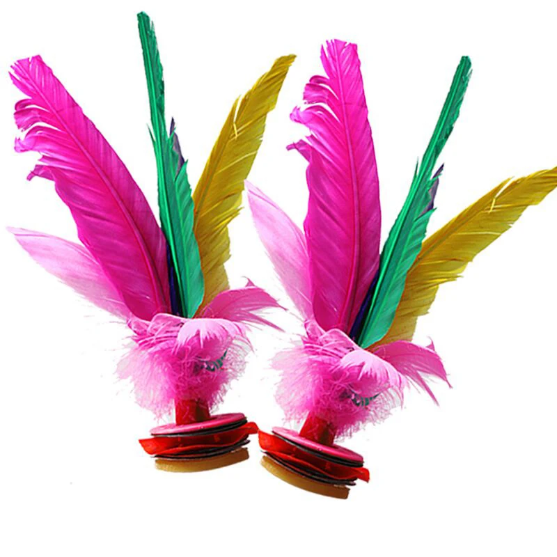 Chinese-Jianzi-High-Quality-Bouncy-Kick-Shuttlecock-Colorful-Feathers ...