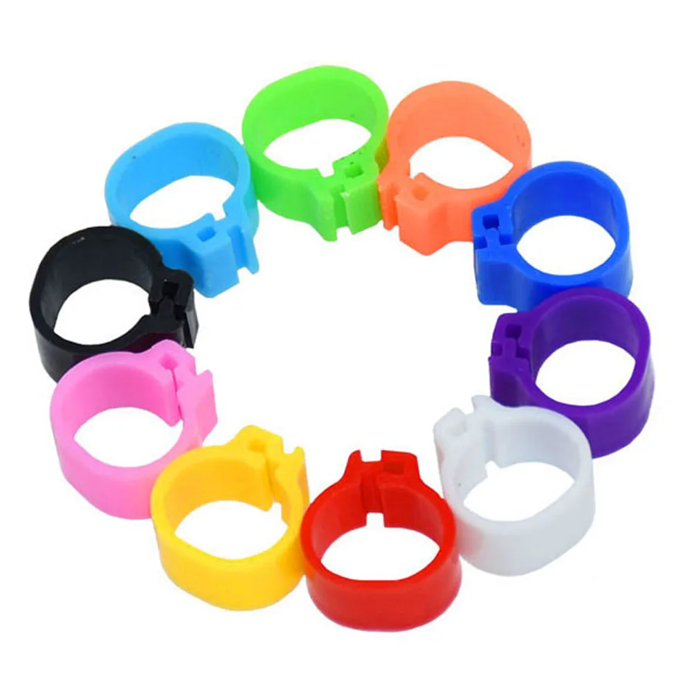1000Pcs-Inner-Diameter-10mm-Bird-Pigeon-Foot-Ring-Ten-Colors-Without ...