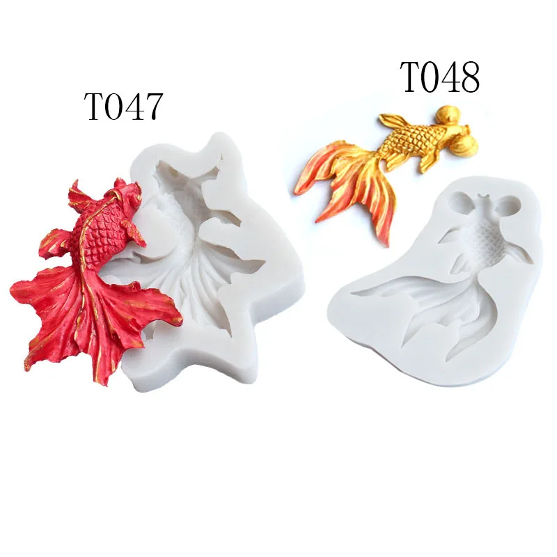3D-Gold-Fish-Cake-Mould-Decorative-Fondant-Cake-Mold-Silicone-Chocolate ...
