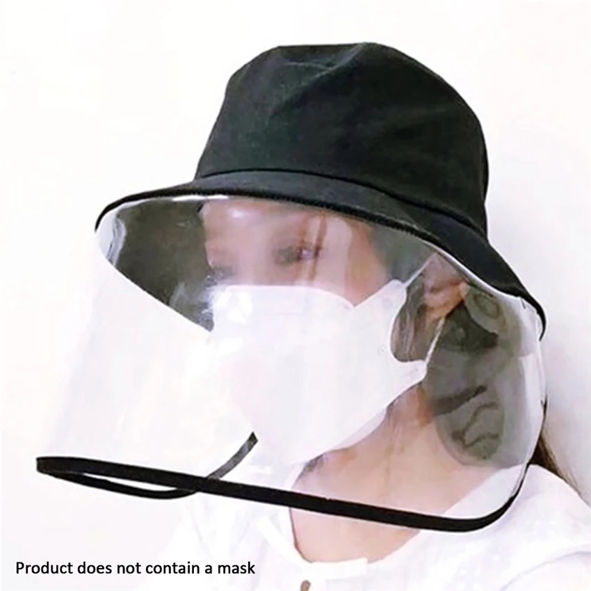 2020 Hot selling Clear Bucket Hat Protective Multi function Fisherman's ...