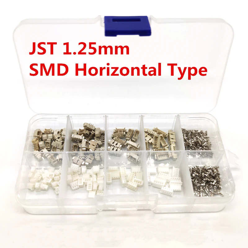 60 Sets 1.25mm Pitch Horizontal Type Smd Connectors 2p 3p 4p 5 Pin ...