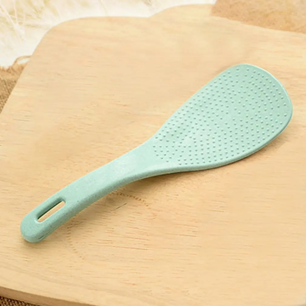 Kitchen Non sticky Rice Scoop Meal Spoon Rice Paddle Wheat Stalk Rice ...