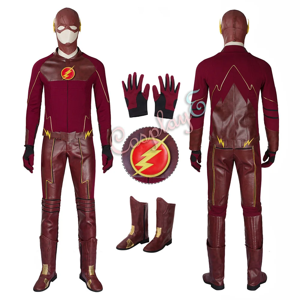 El Flash traje el Flash Temporada 1 Cosplay Barry Allen conjunto ...