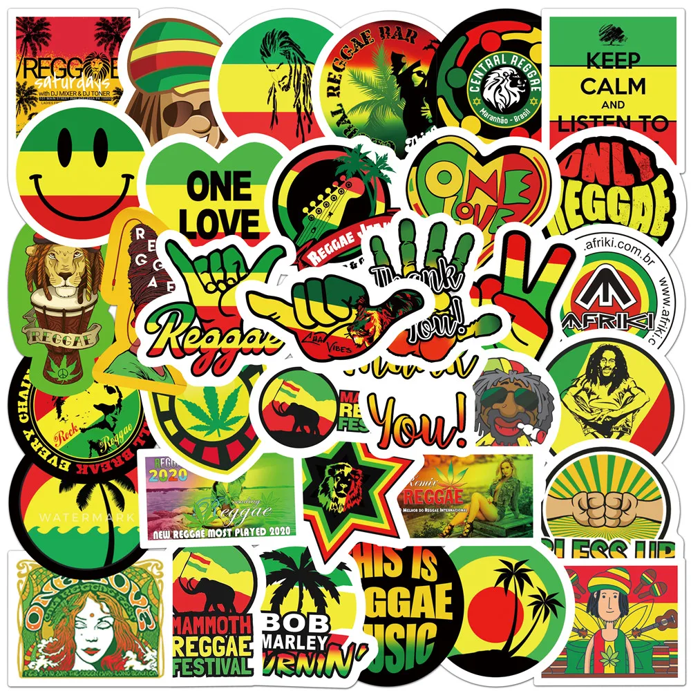 Bob Marley Leaf Sticker