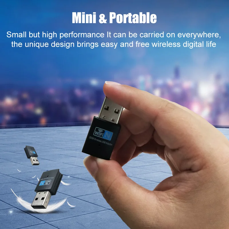 300 м usb wifi адаптер ethernet lan беспроводной 802.11n ноутбук 8192EU ...
