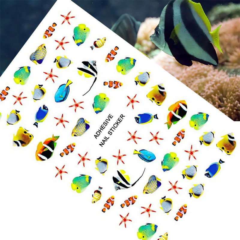 Tropical Fish Nail Art