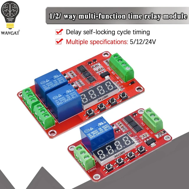 FRM04 Relay Module/Cycle Delay/self-locking/timing/time, 55% OFF