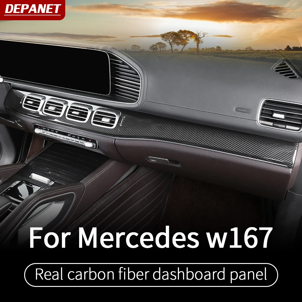 Instrument panel carbon for fiber suitable 2020~2026 Mercedes GLE W167 ...