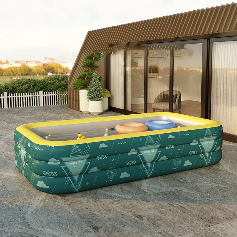 Inflatable-Swimming-Pool-With-Automatic-Inflation-Durable-Large ...