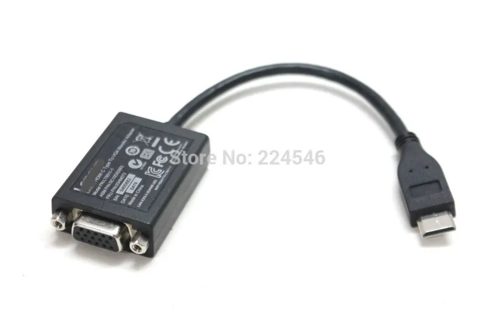 ORIGINAL/Genuine Mini HDMI C Type to VGA Monitor Adapter for Lenovo ...