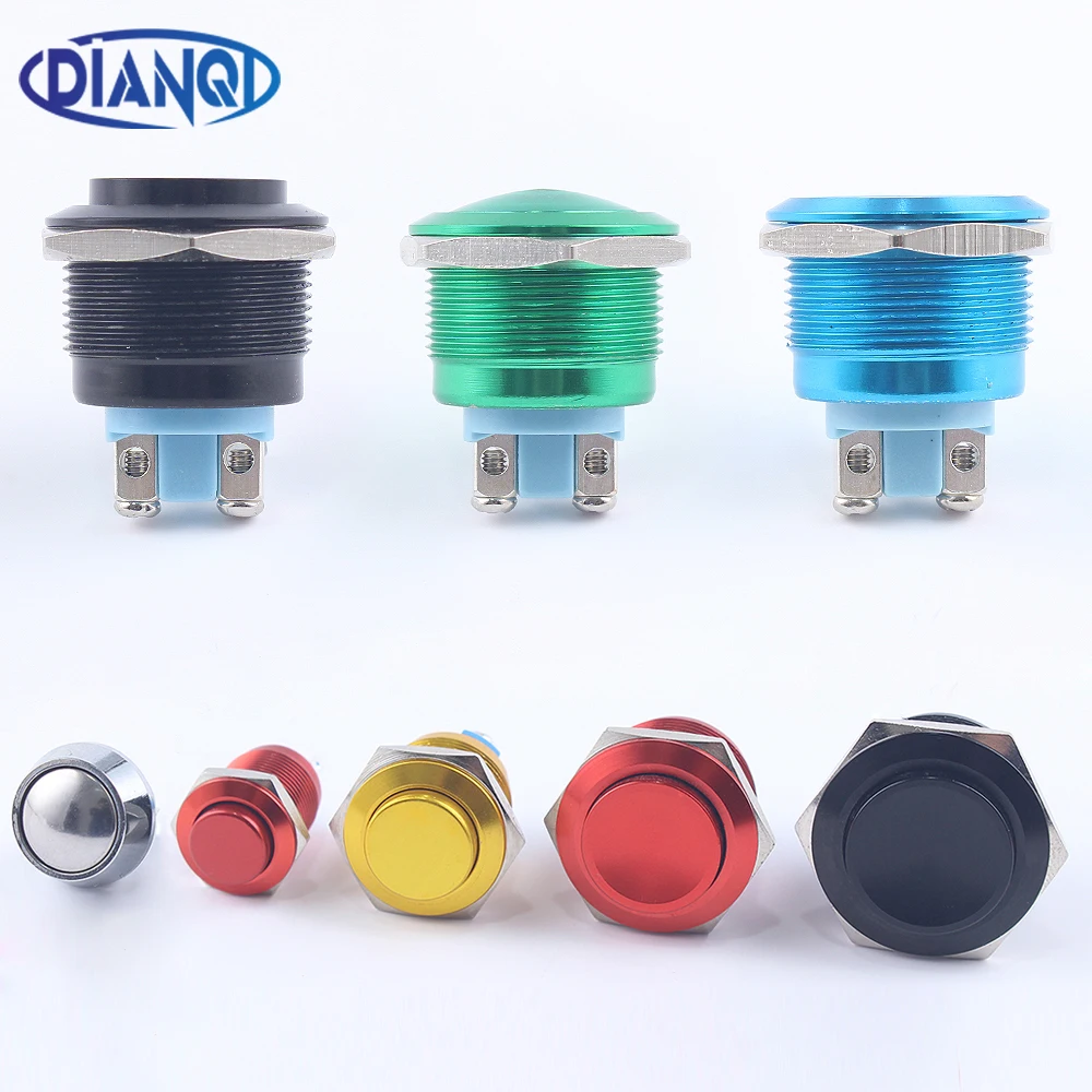 12mm-16mm-19mm-22mm-Metal-Oxidized-Push-Button-Switch-1NO-Reset-Press ...