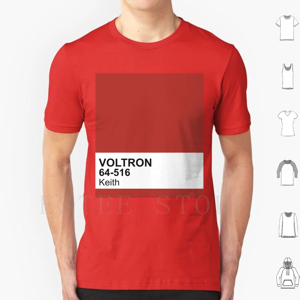 Keith Pantone T Shirt Print Cotton Voltron Legendary Cartoon 80s Vld ...