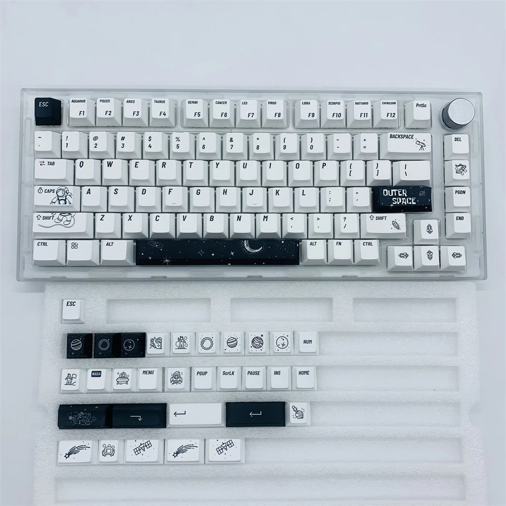 Next Time 75 Layout Hot Swap Mechanical Keyboard Spaceman PBT Keycaps ...