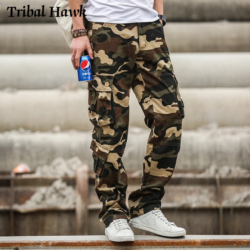Cargo Military Pants Men Camouflage Tactical Pants Army Style Combat ...