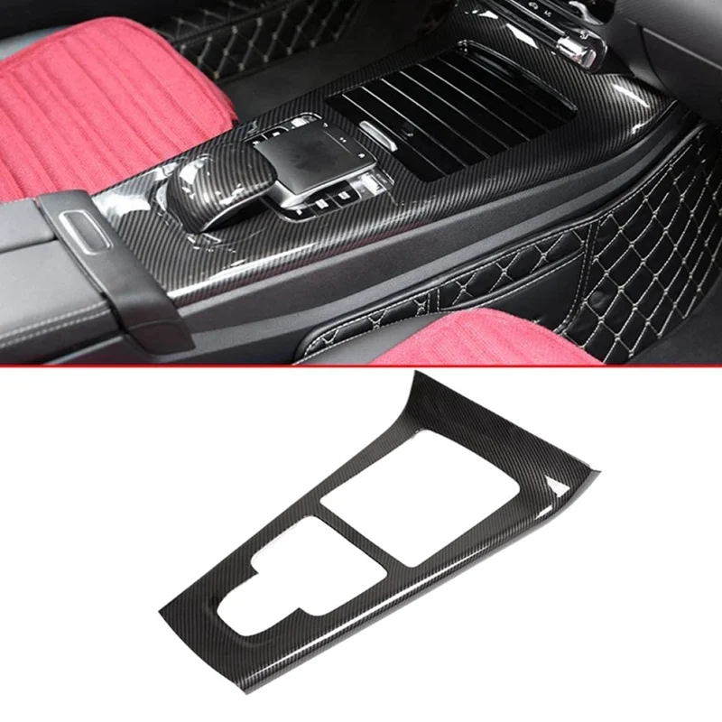 Carbon Fiber Center Console Protection Frame Trim Cover for Mercedes ...