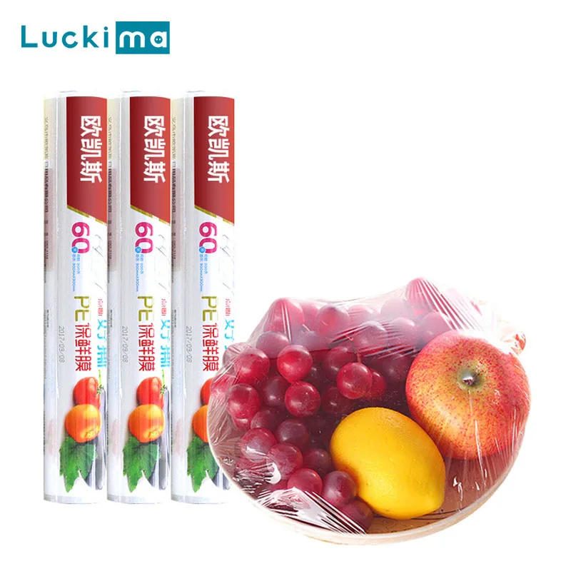 Envoltura de plástico transparente para alimentos y frutas envoltorio ...
