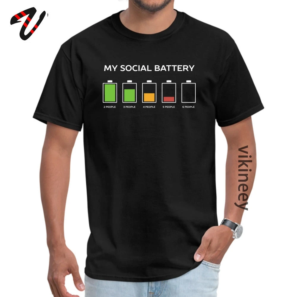 My Social Battery Help Me T-shirts Newest Design Printed Male Tshirt ...