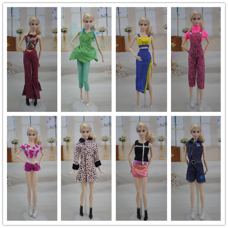30cm Dolls Clothes Multi Joints Doll Clothes Doll Clothing Casual wave6 ...