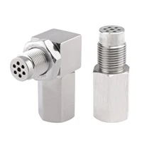 90° O2 Oxygen Sensor Spacer with Built-in Mini Catalytic Converter ...