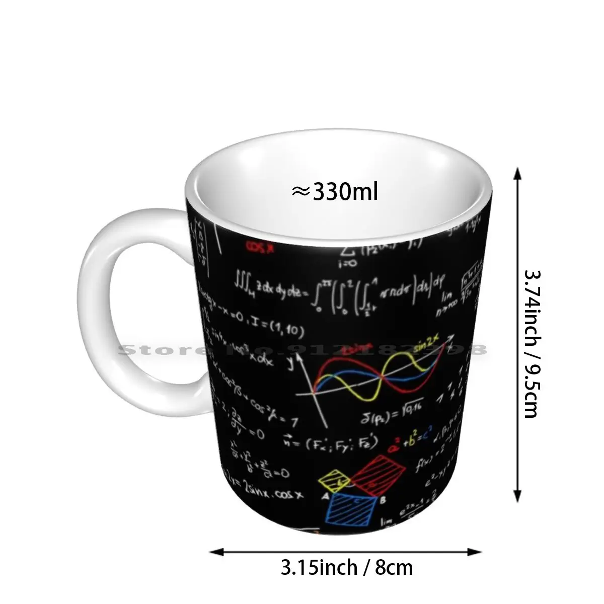 Physics Equations Ceramic Mugs - Mon Science