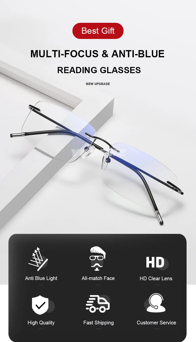 Mise au point multiple - Dioptrie +1,50 - Lunettes De Lecture ...