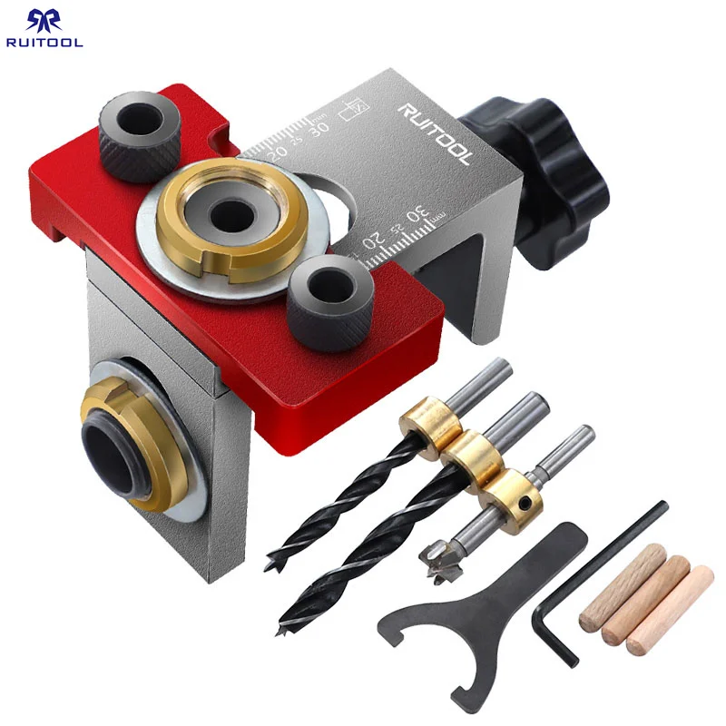 shop for things you love 3 in 1 Adjustable Woodworking Doweling Jig Set ...