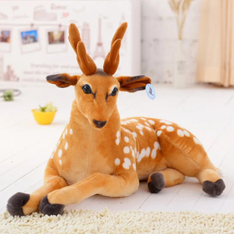 110cm-Giant-Stuffed-Plush-Animal-Deer-Toy-Kids-Doll-Teaching-Prop-Toy ...