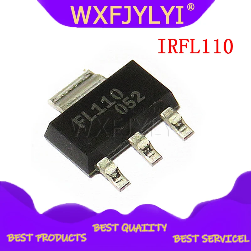 5 uds., FL110 IRFL110 SOT 223, circuito integrado|integrated circuit ...